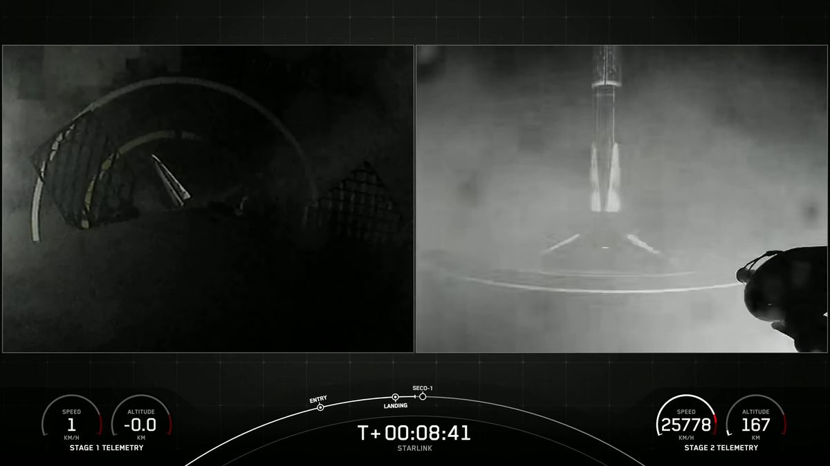 Spacex Falcon Rocket Launches Satellites To Orbit For Starlink 7130