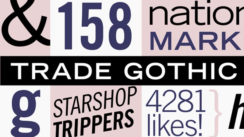 Font of the day: Trade Gothic | Creative Bloq