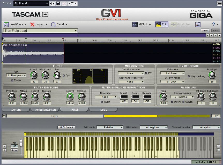 Tascam Giga Virtual Instrument review | MusicRadar