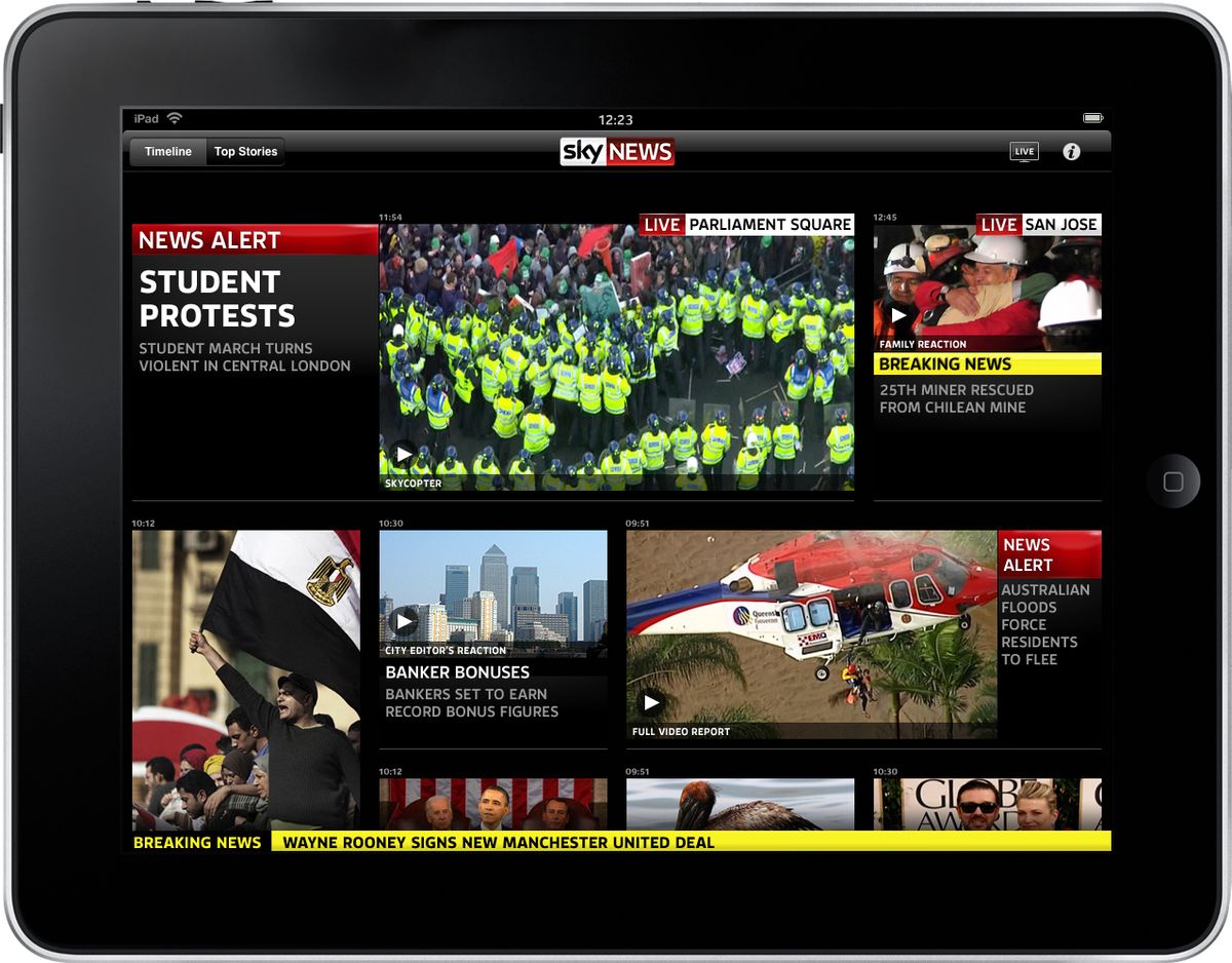 Sky News app for iPad unveiled | TechRadar