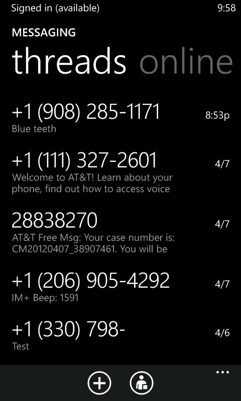 Messaging - Nokia Lumia 900 review - Page 4 | TechRadar