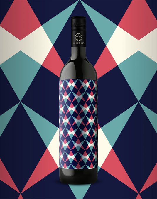 Geometric patterns reflect wine tasting experience | Creative Bloq