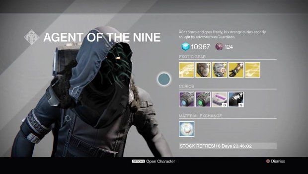 Destiny: Xur weapons, gear, and location October 9-11. Knucklehead ...