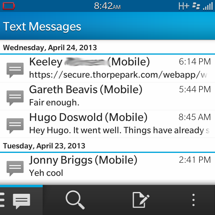 Messaging - BlackBerry Q10 review - Page 4 | TechRadar