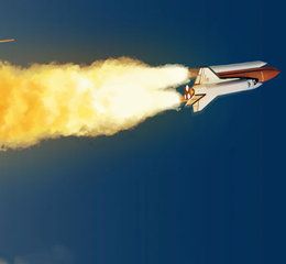 Learn to paint a rocket trail | Creative Bloq