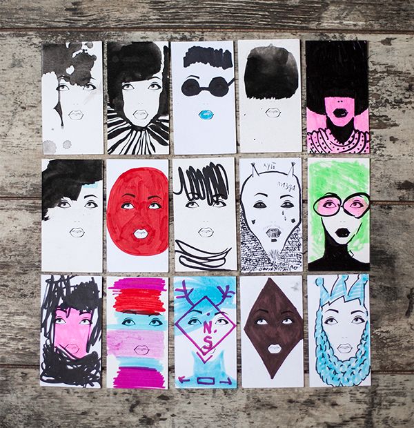 Business cards encourage you to create a face | Creative Bloq