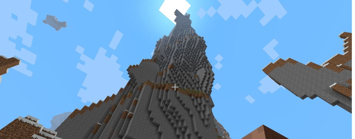 Minecraft screenshot reveals intriguing new UI and massive mountain ...