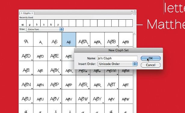 Use glyphs to design a poster | Creative Bloq