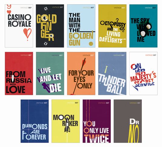 14 new cover designs for James Bond books | Creative Bloq