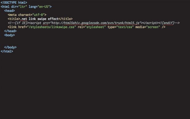 JavaScript animations: the link swipe | Creative Bloq