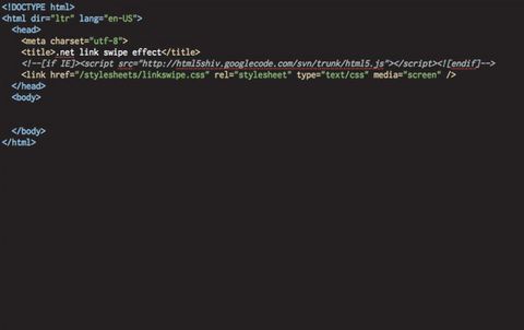 JavaScript animations: the link swipe | Creative Bloq