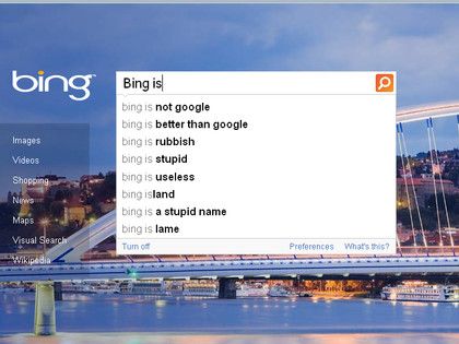 Bing is 'stupid' and 'rubbish', says Bing | TechRadar