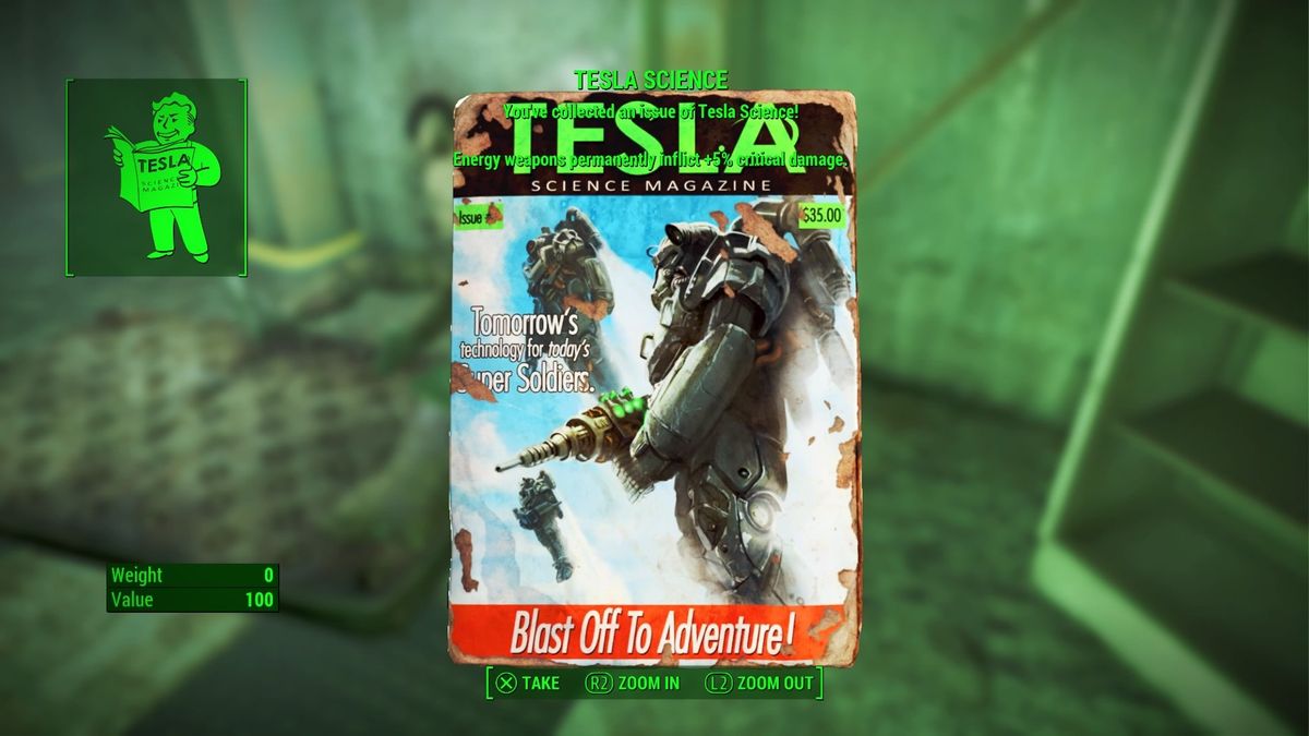 Fallout 4 Tesla Science Magazine - Fallout 4 Comic Book and Magazine ...