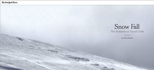 Snowfall: a new design term everyone needs to know | Creative Bloq