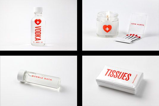 Branding a broken heart: the Love Hurts survival kit | Creative Bloq
