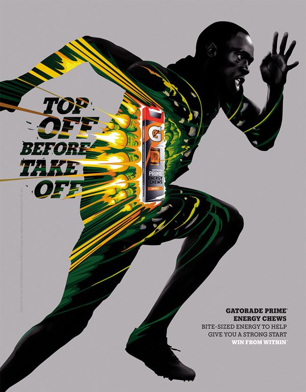 Gatorade posters are exploding with colour | Creative Bloq