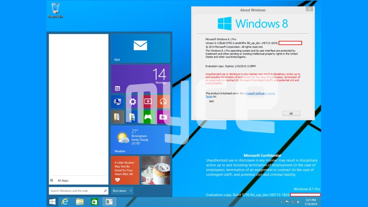 Windows 9 Start menu and windowed apps appear in new leak | TechRadar