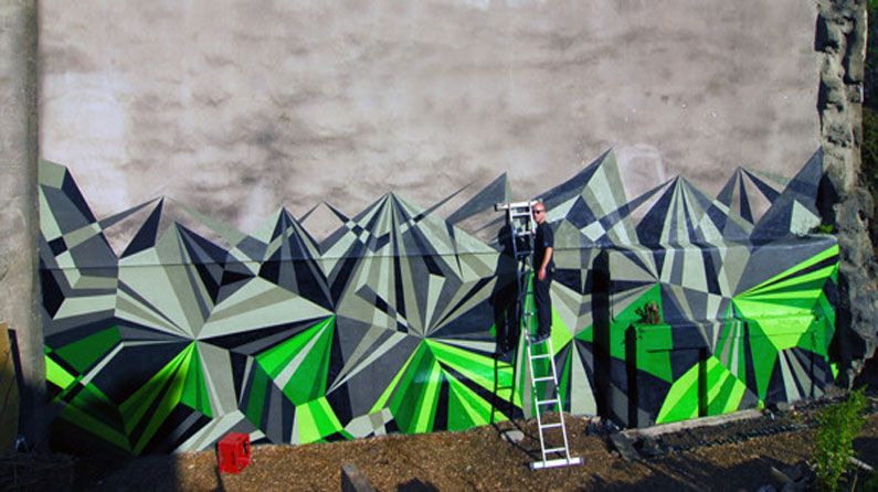 Geometric street art will have you in a trance | Creative Bloq