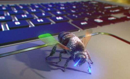 Watch biomechanical bees build a laptop | Creative Bloq