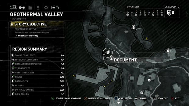 Geothermal Valley collectibles (1/2) - Rise of the Tomb Raider relic ...