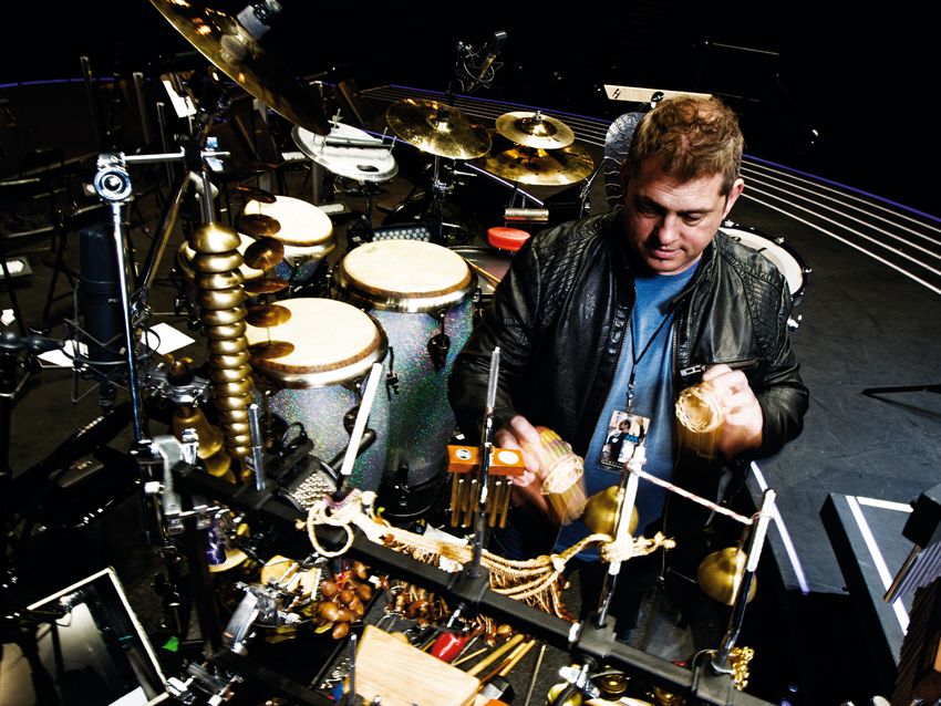 Mark Mclean and Lea Mullen's George Michael drum and percussion setup ...