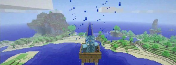 Minecraft's world-stretching water slide | PC Gamer