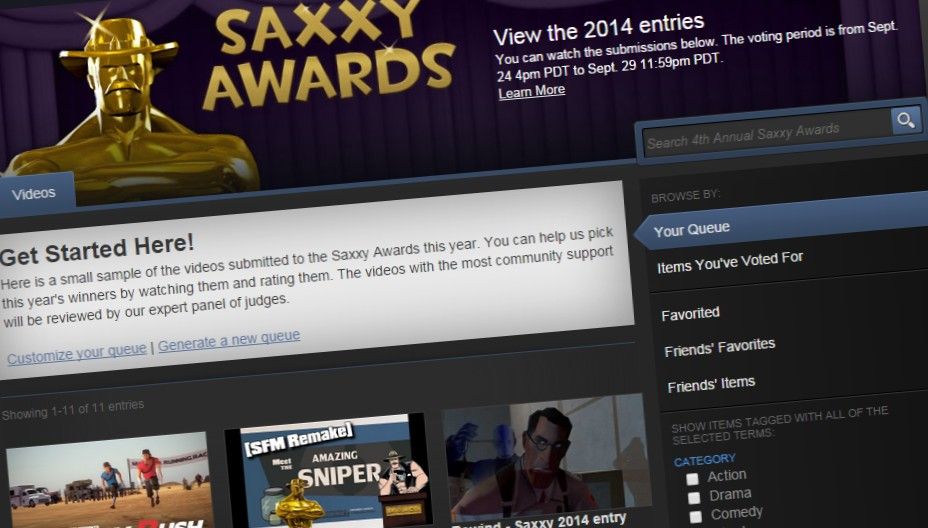 4th Annual Saxxy Award voting begins | PC Gamer