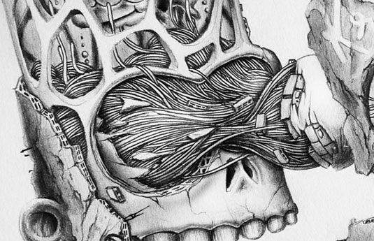 Classic toons get a creepy graphite makeover | Creative Bloq