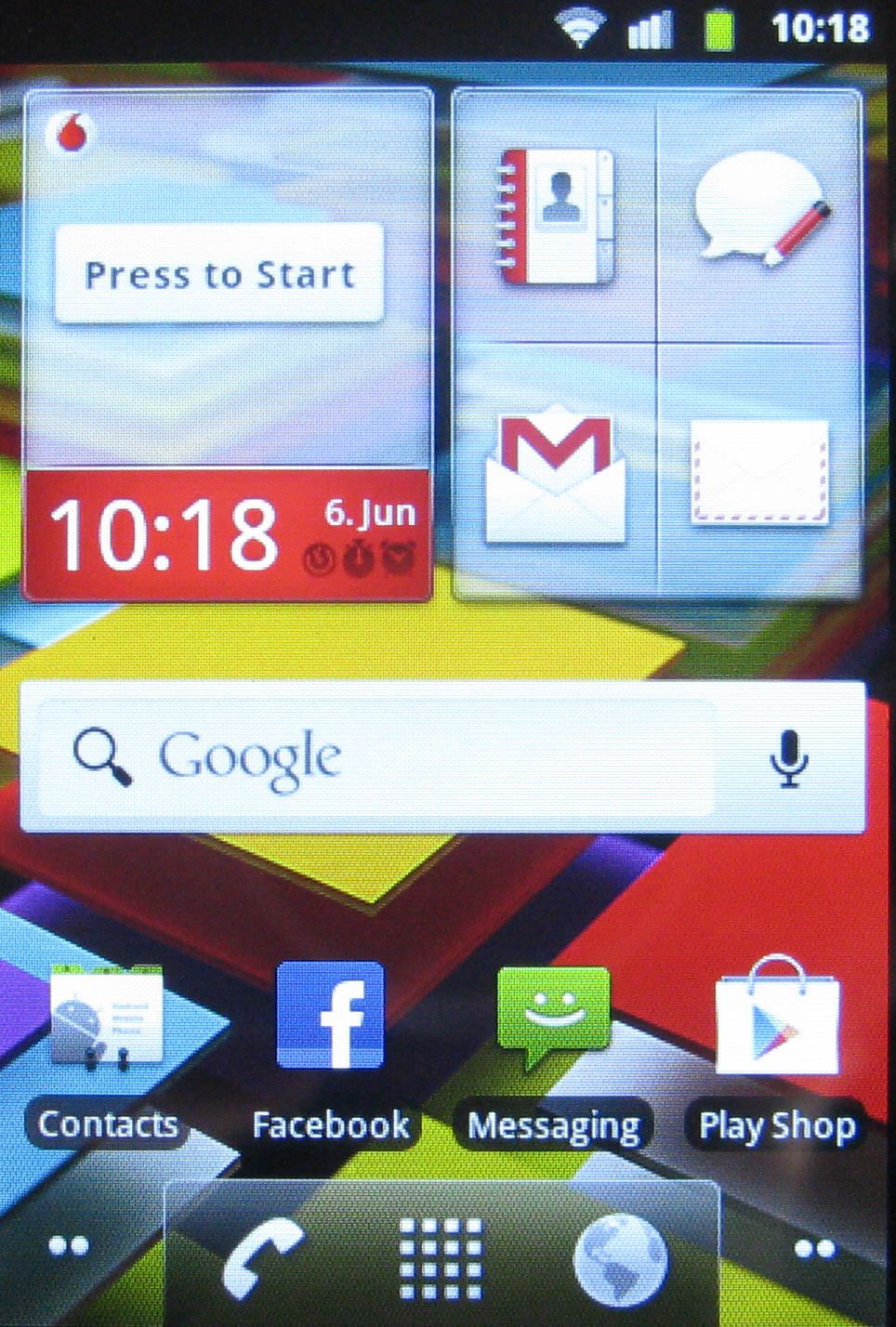 Interface - Vodafone Smart 2 review - Page 2 | TechRadar