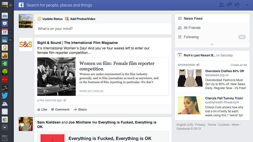 First look: New Facebook News Feed | TechRadar