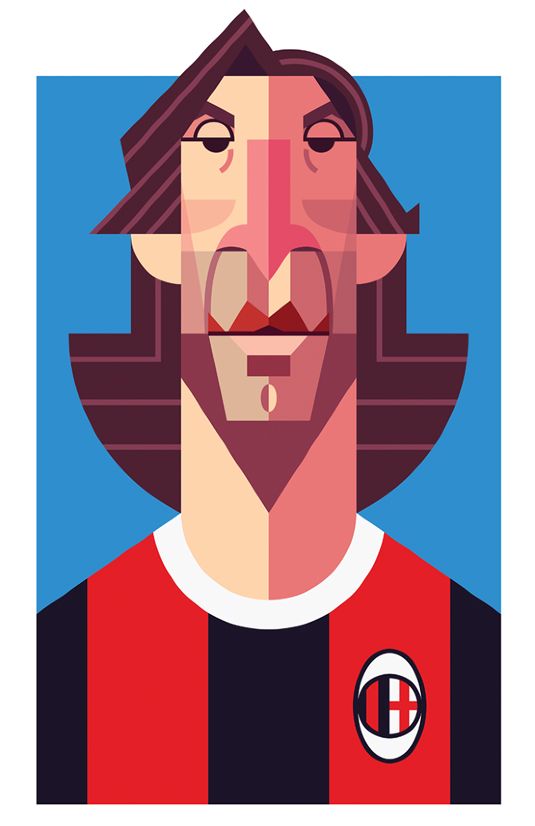Illustrated homage to soccer's great entertainers | Creative Bloq