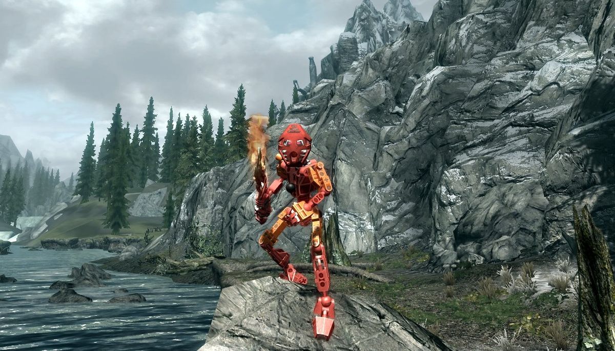 Skyrim Legend of the Toa mod is a fond Bionicle homage | PC Gamer