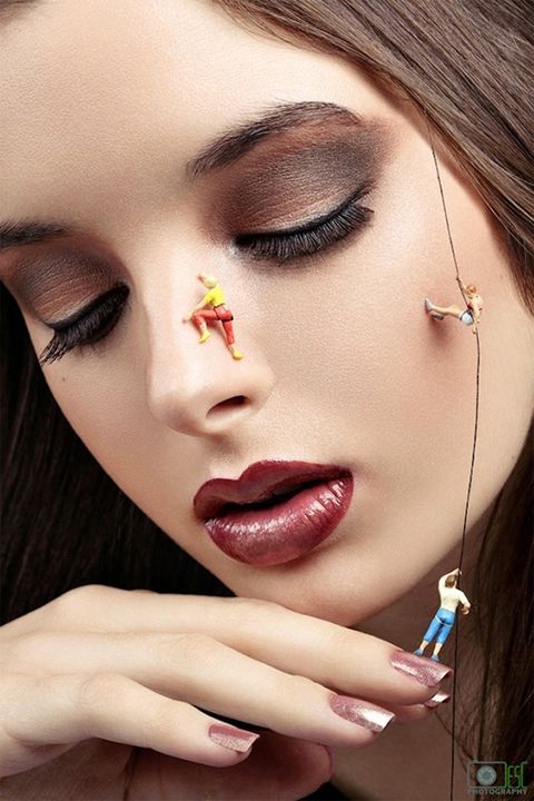 Fun facial designs are landscapes for tiny people | Creative Bloq