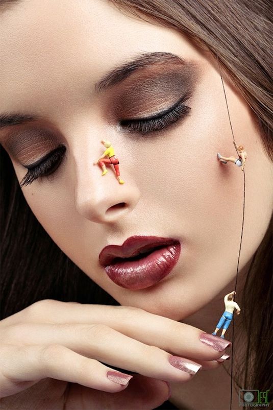 Fun facial designs are landscapes for tiny people | Creative Bloq