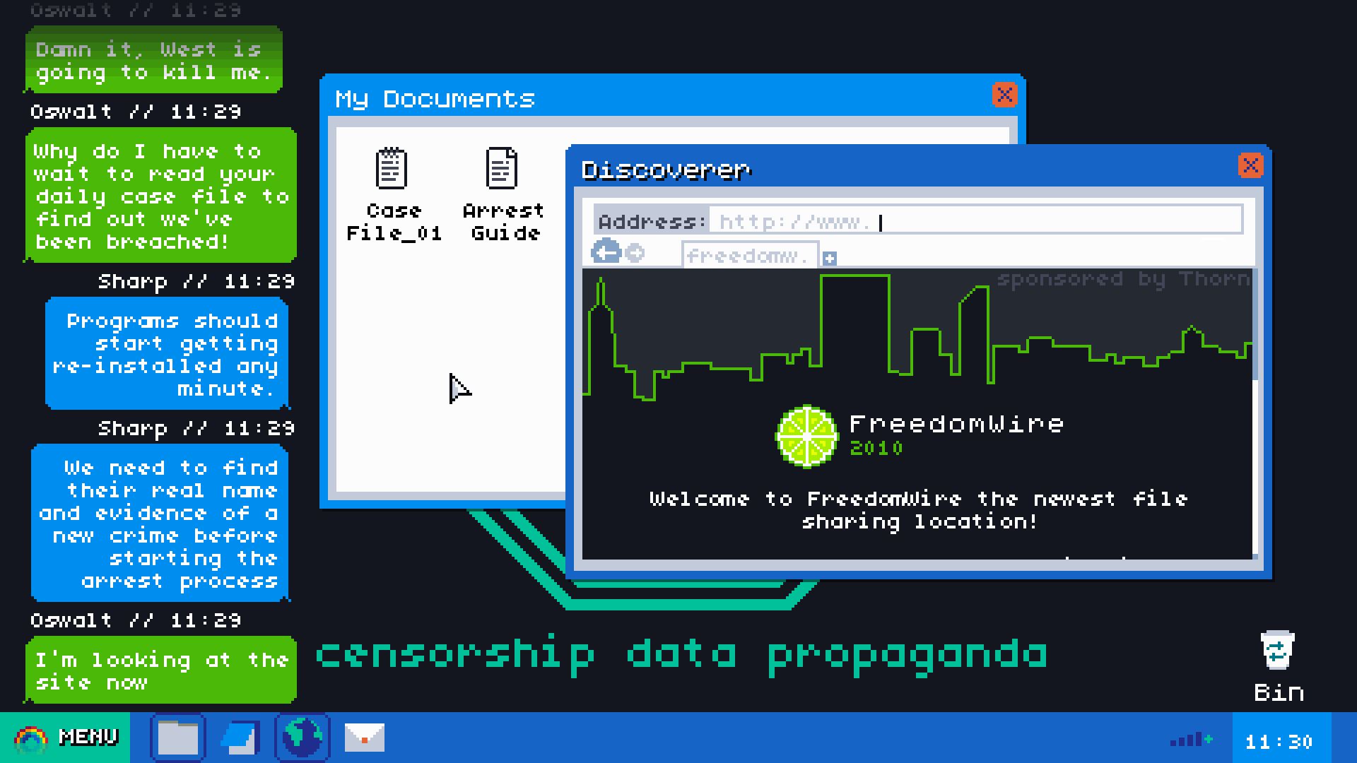 Heading down the rabbit hole in hacking sim Mainlining | PC Gamer