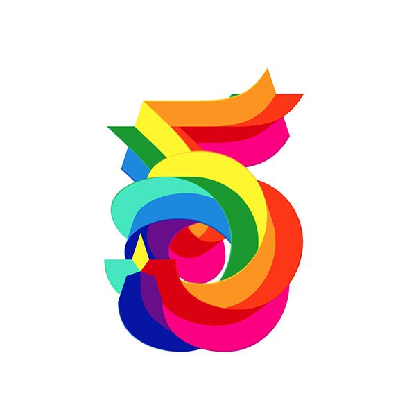 Stunning rainbow typography has got your number | Creative Bloq