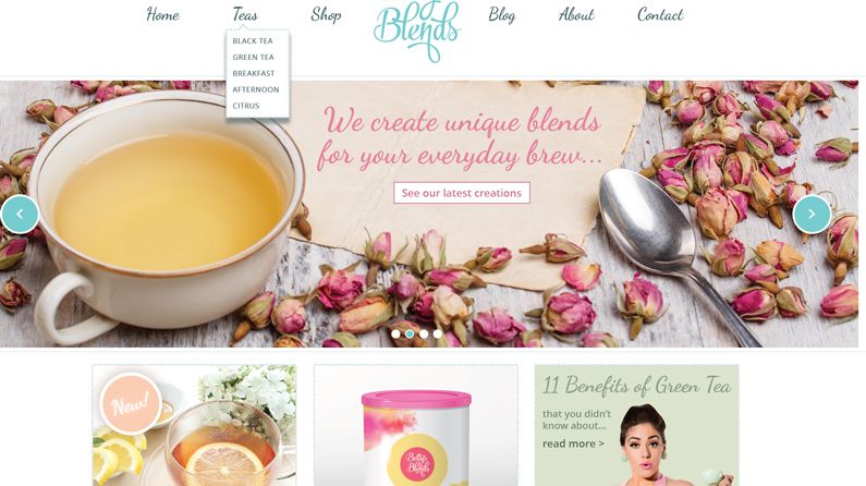 3 site designs that will make you drink more tea | Creative Bloq