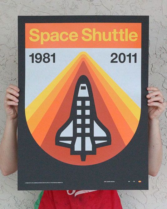 Retro space shuttle posters are out of this world | Creative Bloq