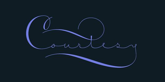 Font of the day: Courtesy Script | Creative Bloq