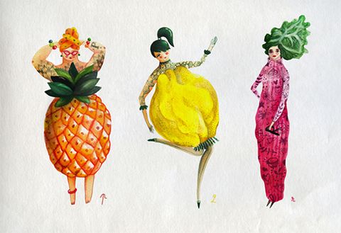 The alphabet transformed into fruity women with a twist | Creative Bloq