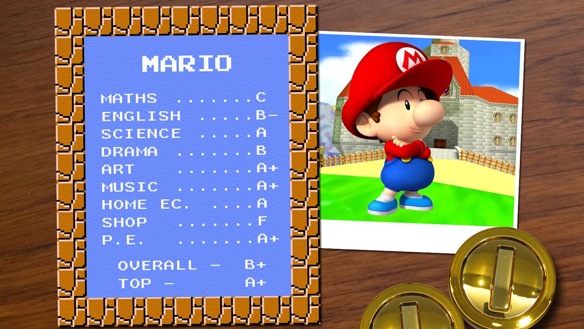 Video game characters' school report cards | GamesRadar+
