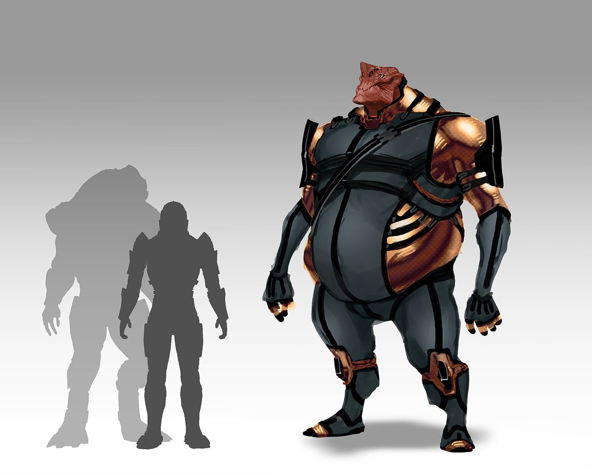 Mass Effect concept art shows Shepard as a Reaper, Tali unmasked, and ...