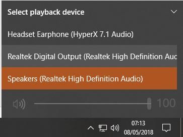 How to easily swap between headphones and speakers in Windows 10 | PC Gamer