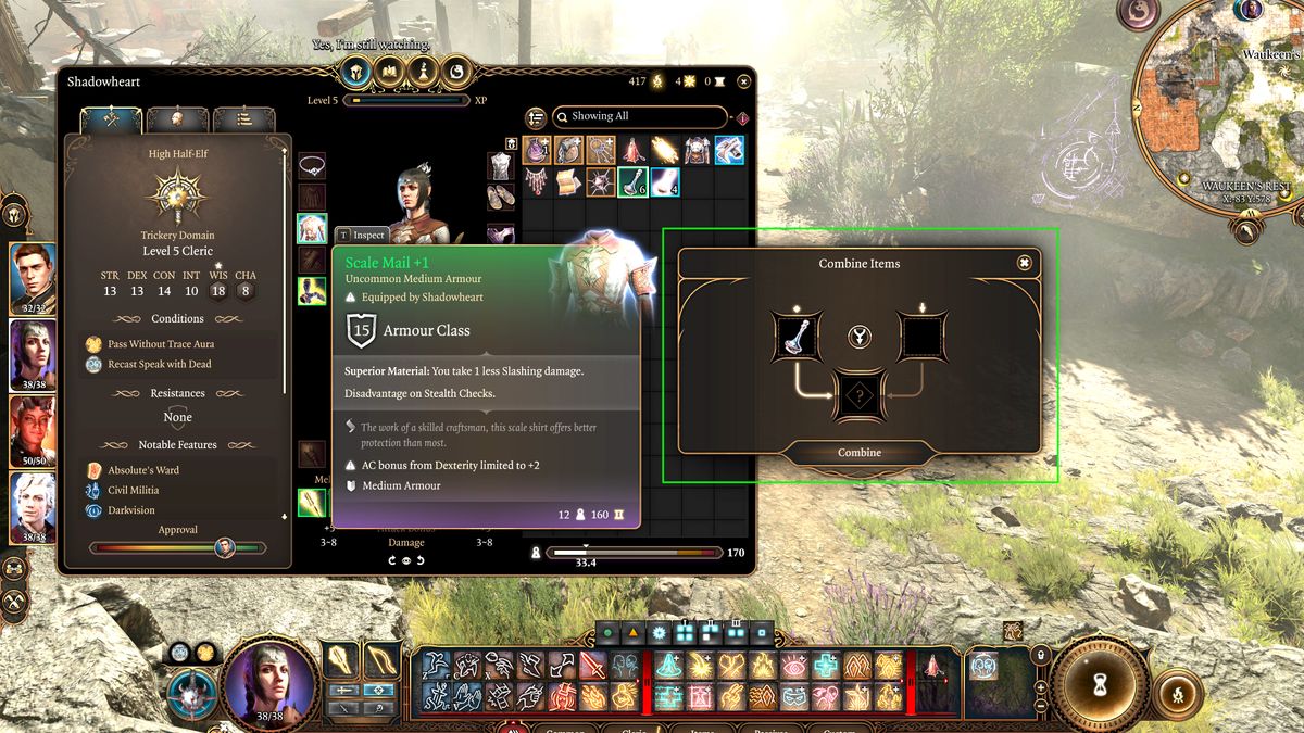 Baldur's Gate 3 — how to dye clothes and armor | Tom's Guide
