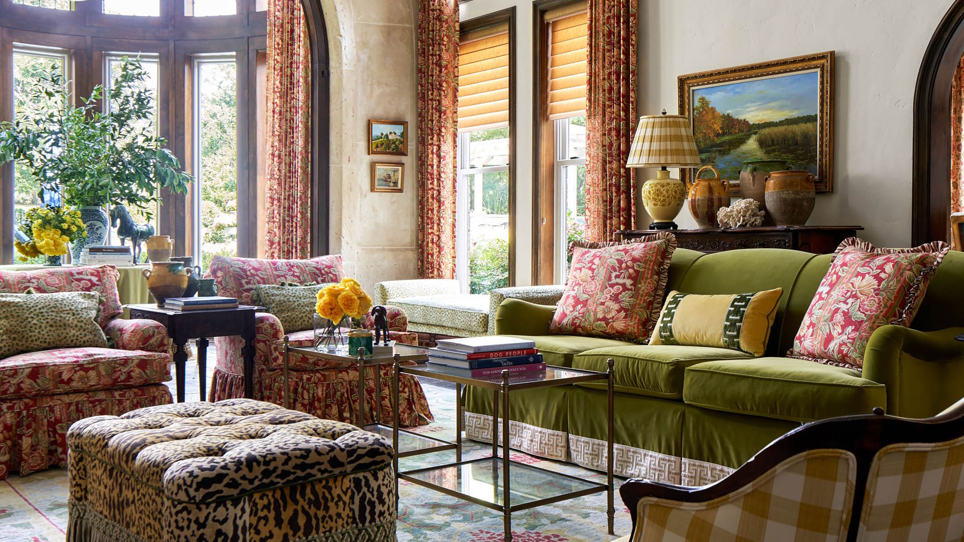 Bright, bold patterns have updated this traditional home | Homes and ...