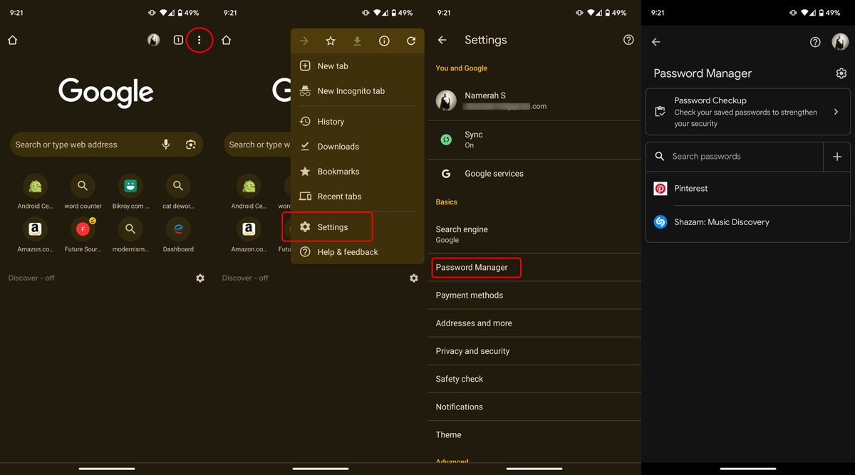 How To View Saved Passwords In Chrome Android Central