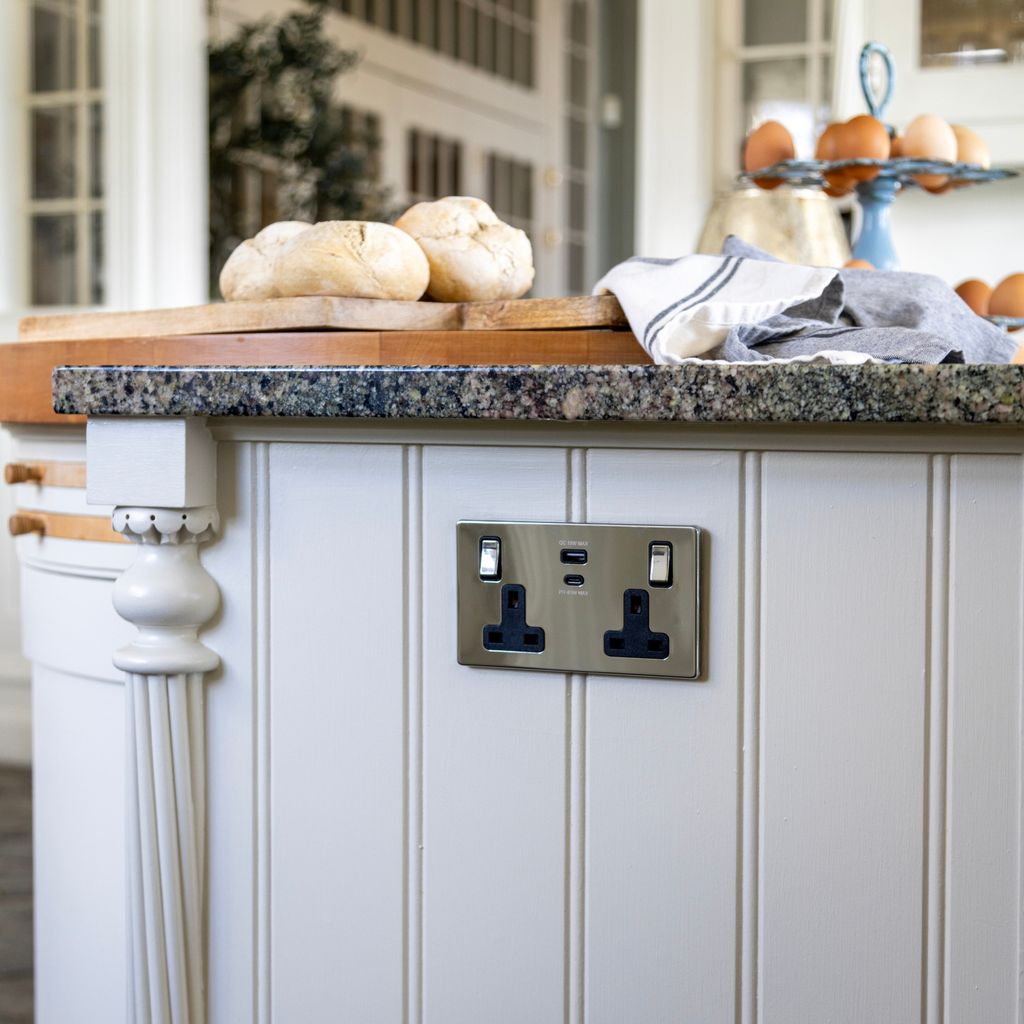 Where do you put sockets on a kitchen island? | Ideal Home