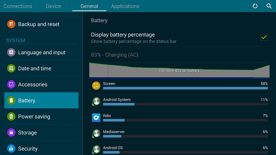 Battery - Samsung Galaxy Tab S review - Page 4 | TechRadar