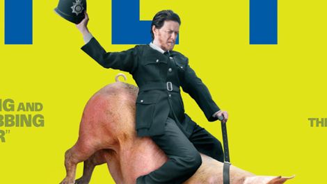 Exclusive Filth poster featuring James McAvoy (and a pig) | GamesRadar+