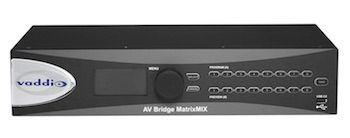 Vaddio Ships AV Bridge MatrixMIX Multipurpose AV Switcher | AVNetwork